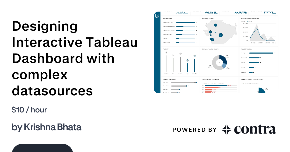 Designing Interactive Tableau Dashboard with complex datasources by ...