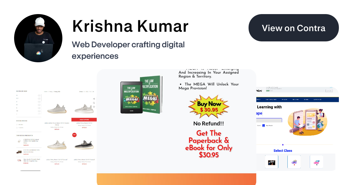 Krishna Kumar on Contra