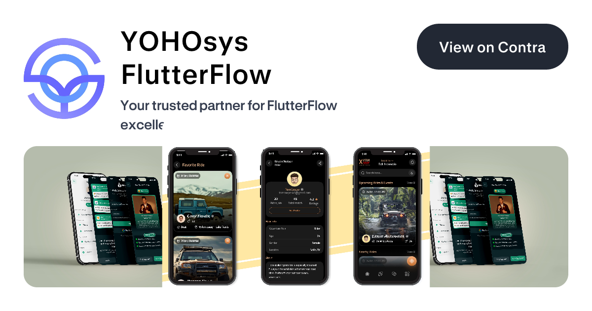 YOHOsys FlutterFlow on Contra