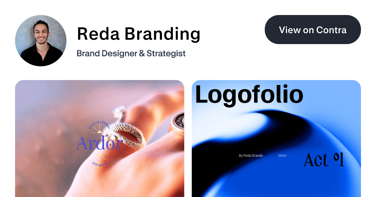 Reda Branding on Contra | Brand Designer