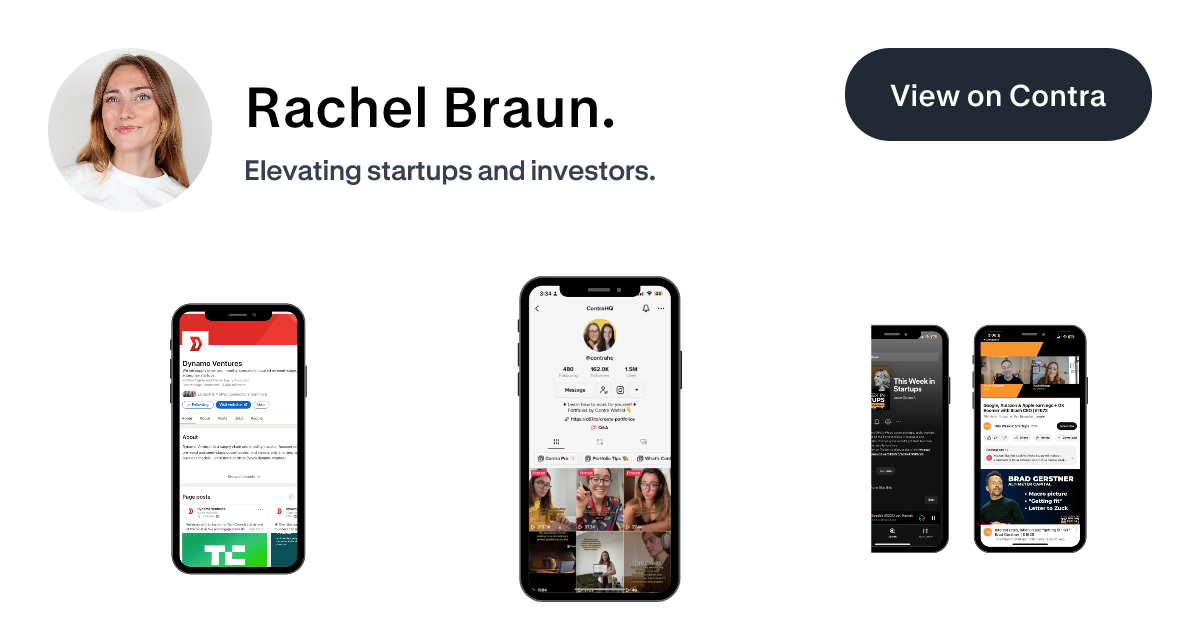 Rachel Braun. on Contra | Elevating startups and investors.
