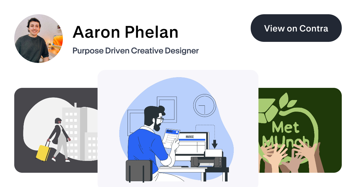 Aaron Phelan on Contra | Purpose Driven Creative Designer