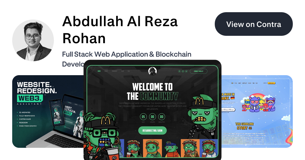About Abdullah Al Reza Rohan | Contra