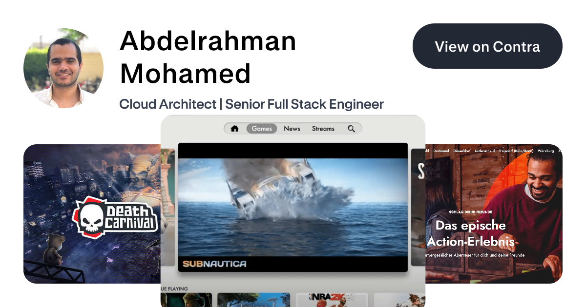 Abdelrahman Mohamed on Contra