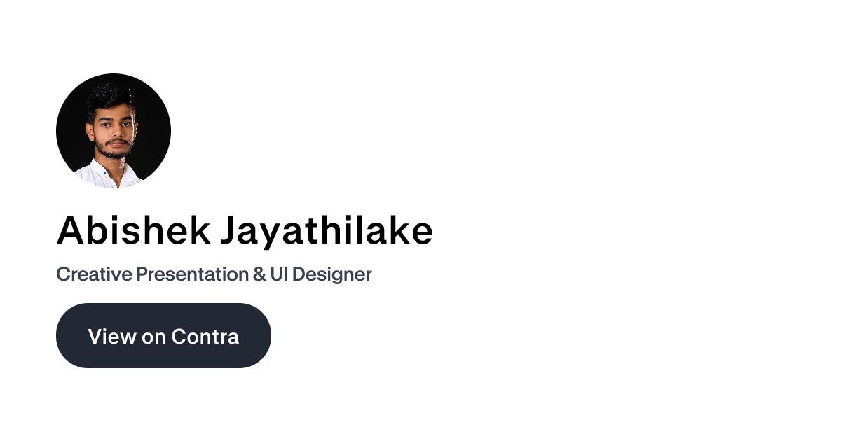 Abishek Jayathilake on Contra