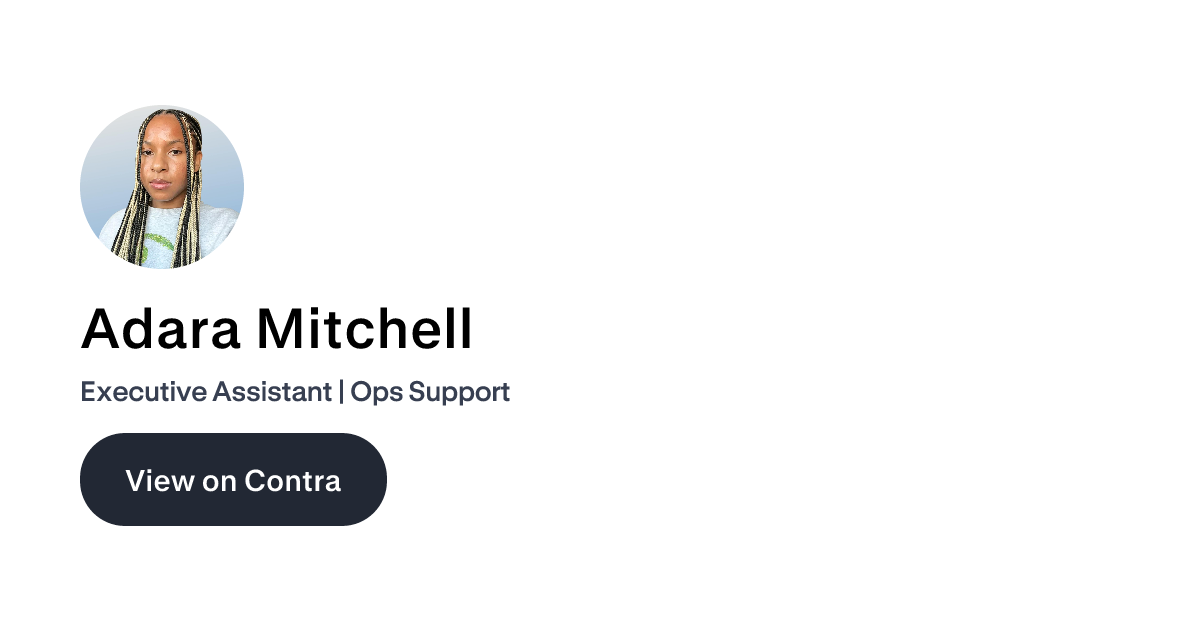 About Adara Mitchell | Contra