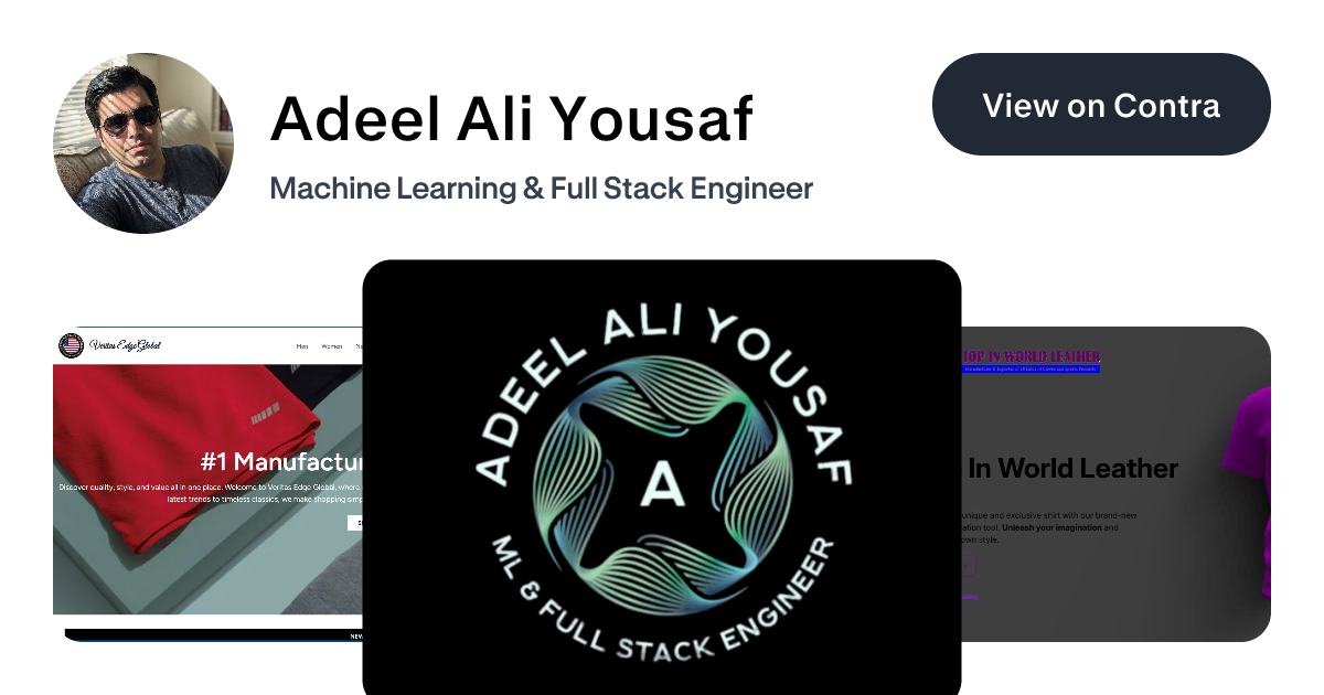 Adeel Ali Yousaf's Work | Contra