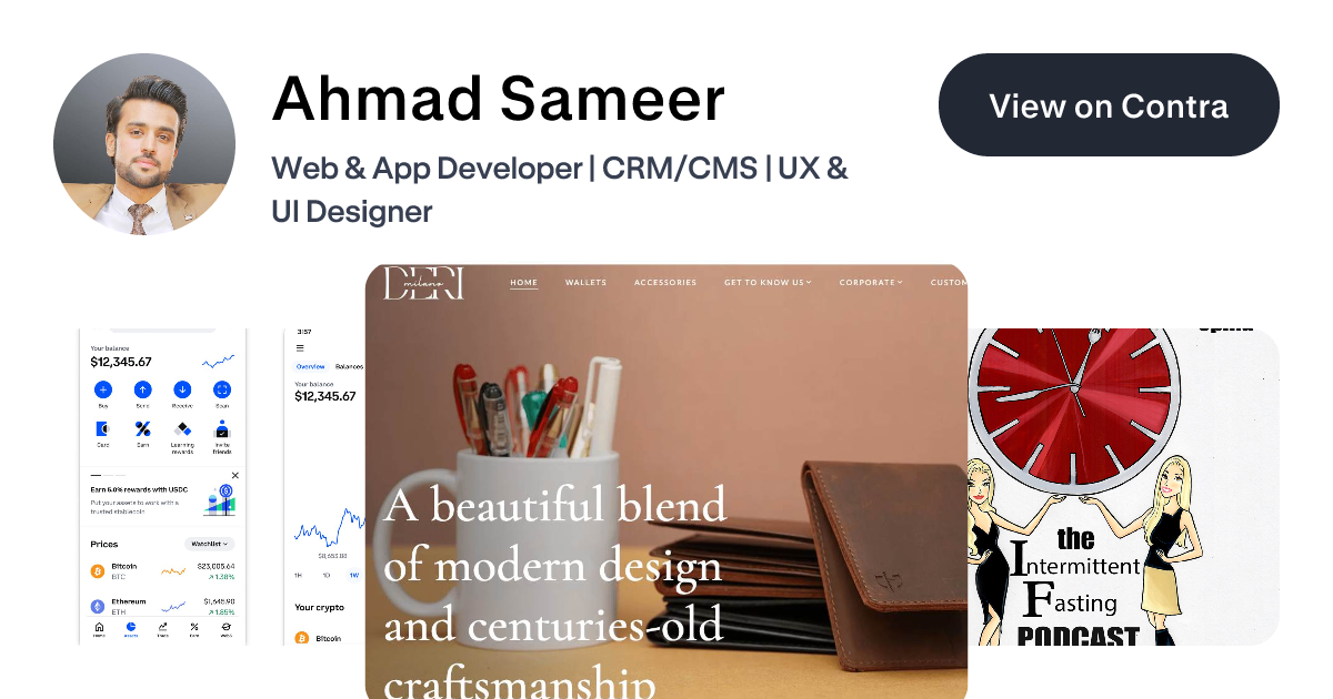 Ahmad Sameer on Contra