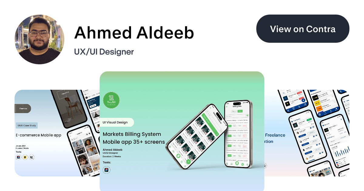 Ahmed Aldeeb's Work | Contra