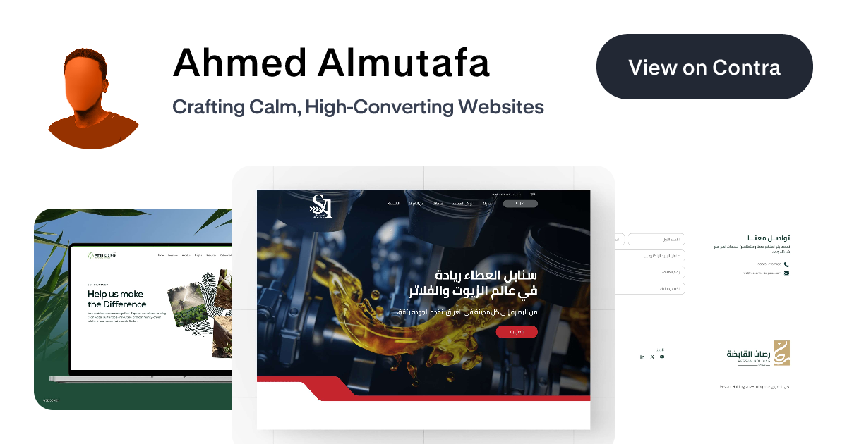 Ahmed Almutafa's Work | Contra