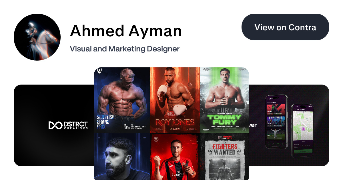 Ahmed Ayman's Work | Contra