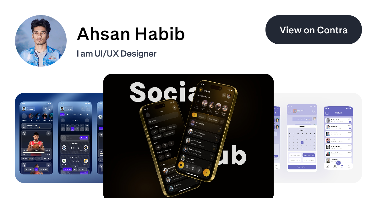 Ahsan Habib - Motion Designer | Contra