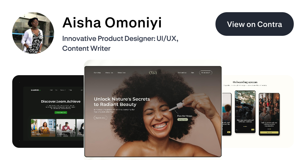 Aisha Omoniyi's Work | Contra