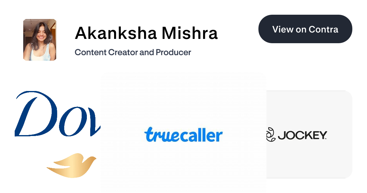 Akanksha Mishra on Contra | Content Creator and Producer