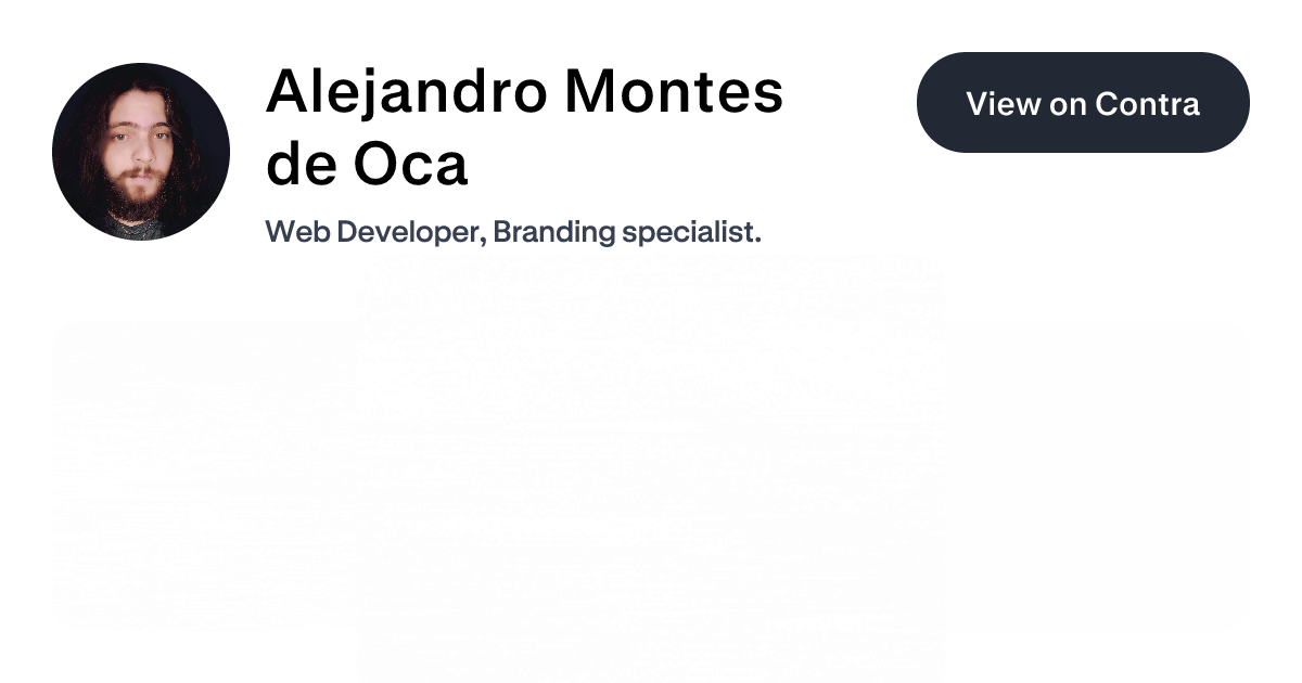 Alejandro Montes de Oca on Contra