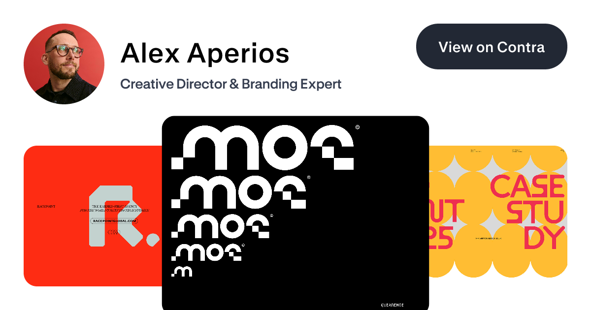 Alex Aperios on Contra | Creative Director & Branding Expert