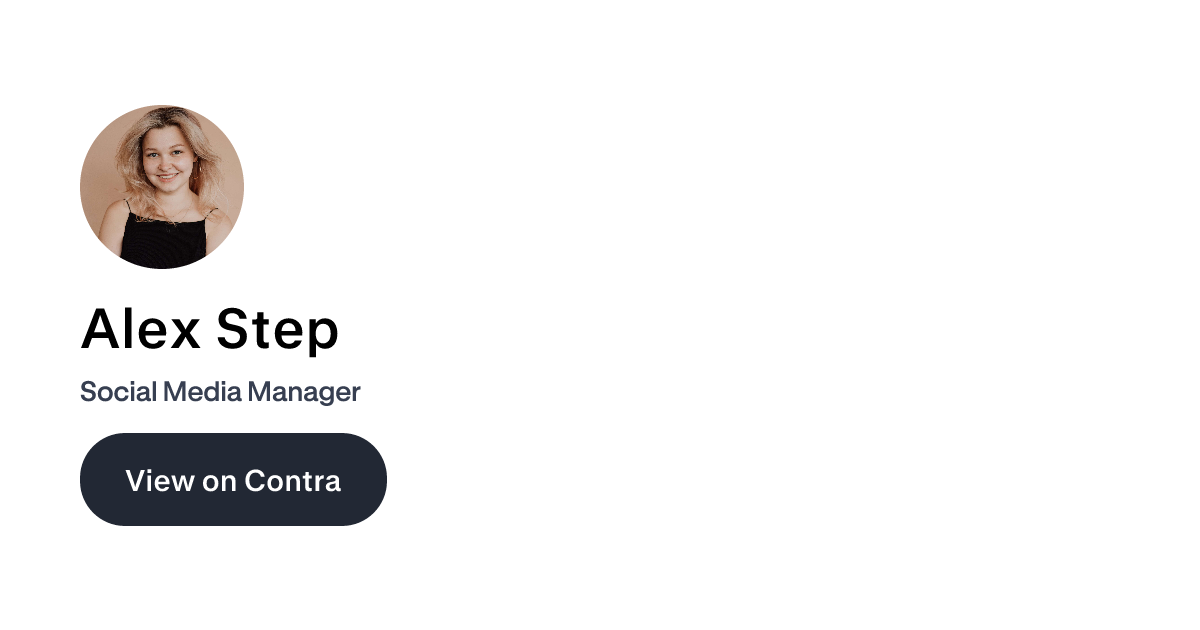 Alex Step on Contra | Social Media Manager