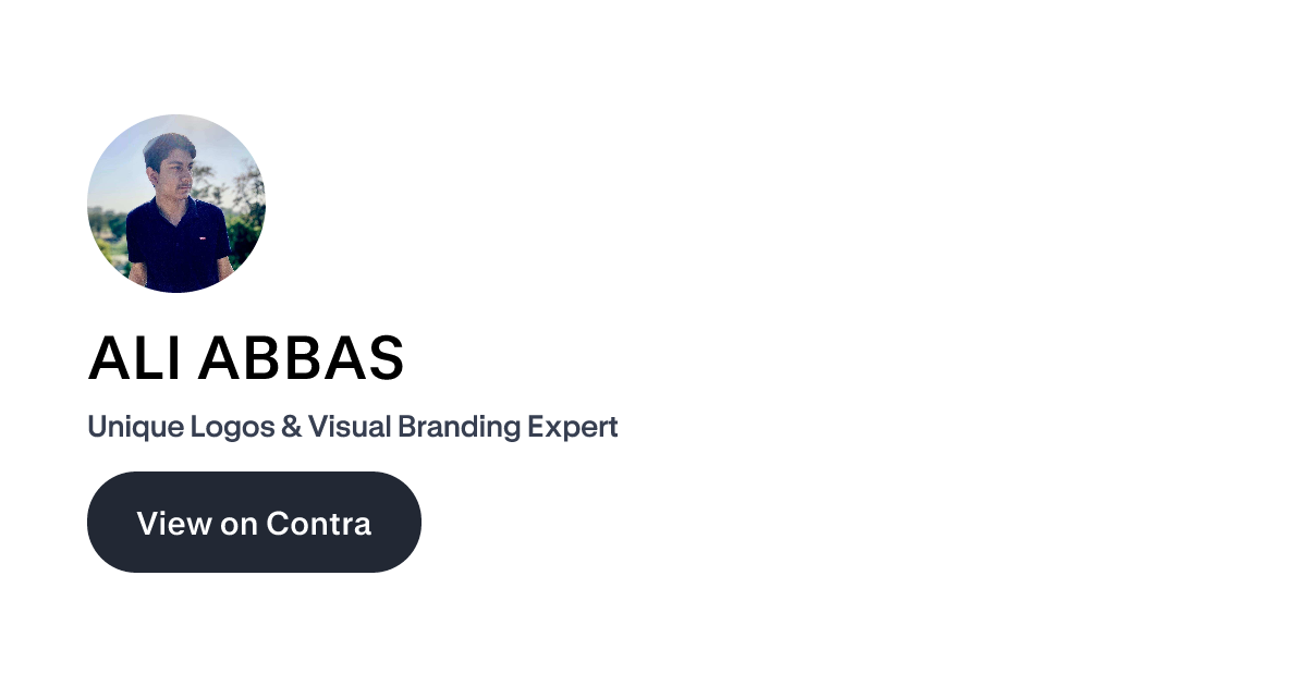 ALI ABBAS on Contra | Unique Logos & Visual Branding Expert
