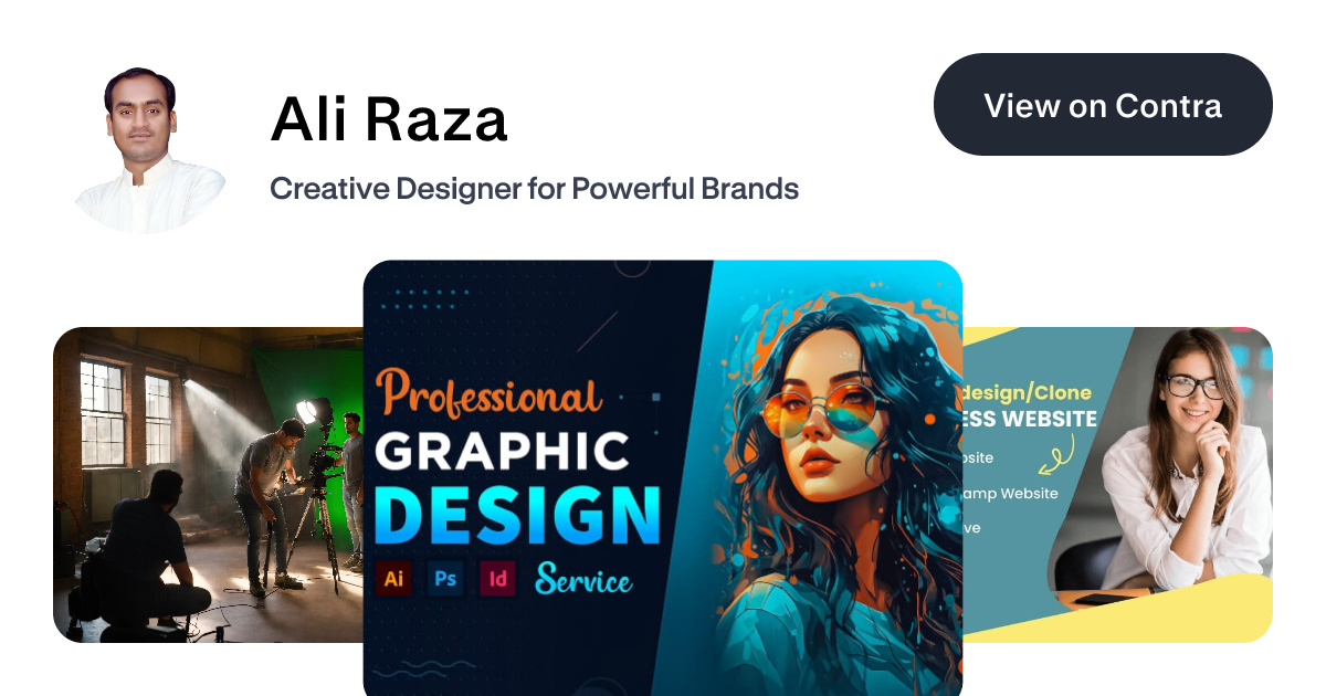 Ali Raza's Work | Contra
