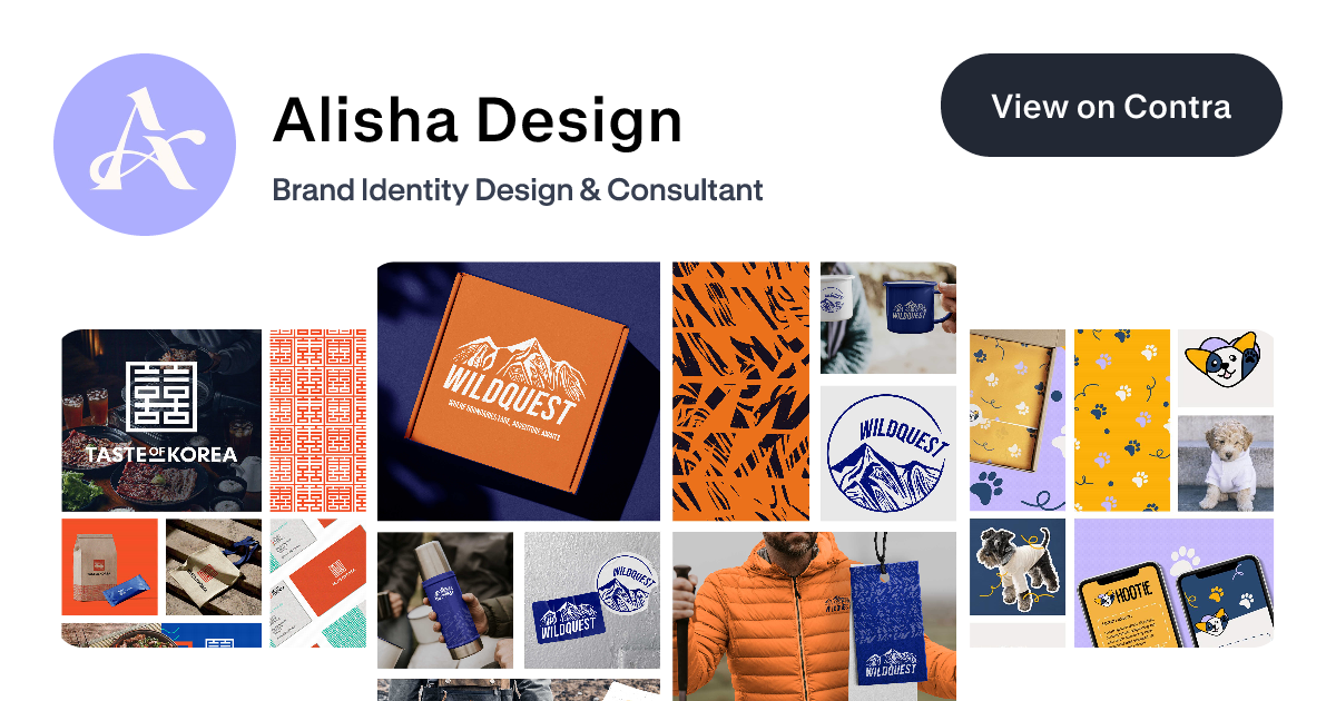 Alisha Design on Contra | Brand Identity Design & Consultant