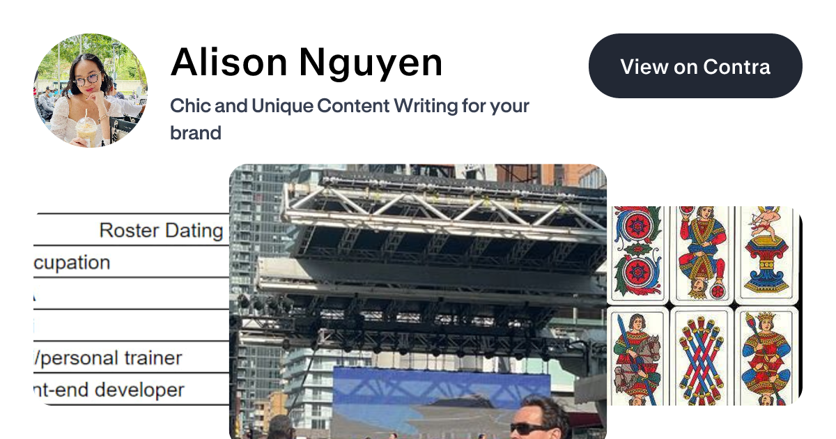 Alison Nguyen on Contra