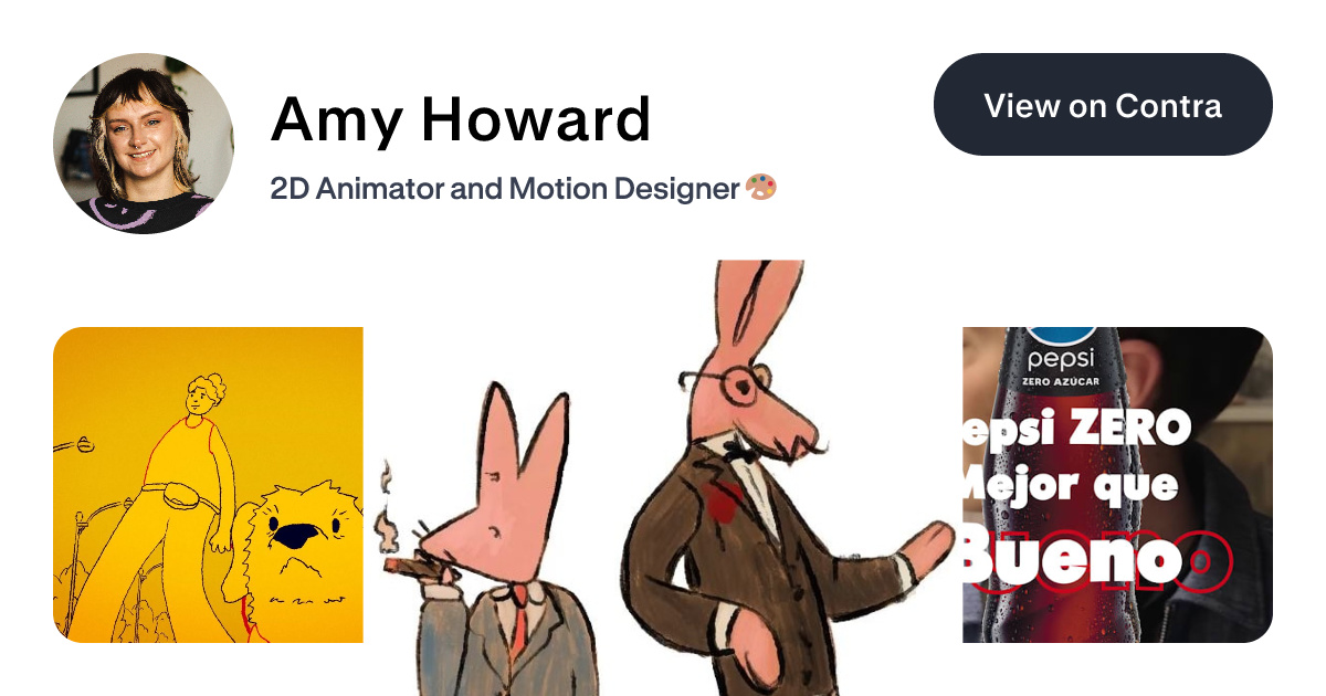 Amy Howard on Contra | 2D Animator and Motion Designer 🎨