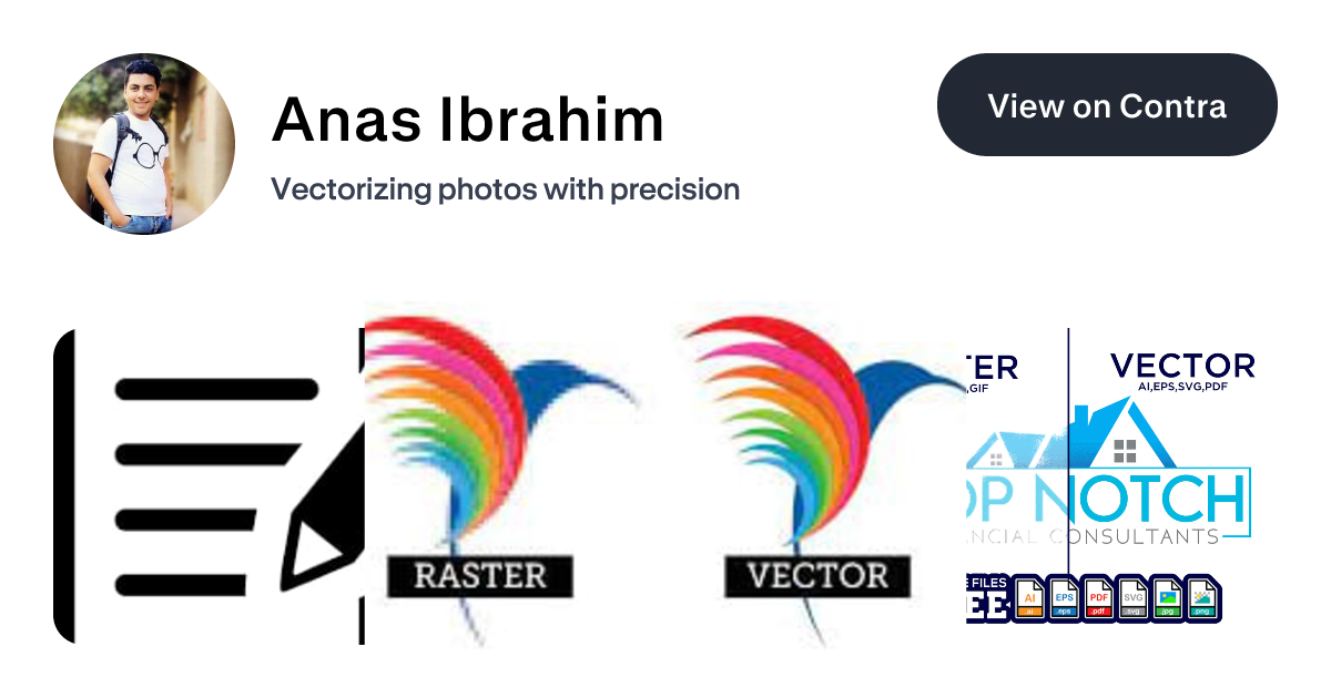 Anas Ibrahim on Contra | Vectorizing photos with precision