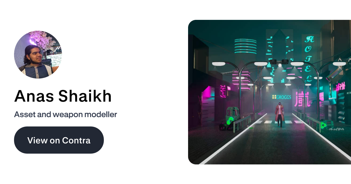 Anas Shaikh on Contra | Asset and weapon modeller