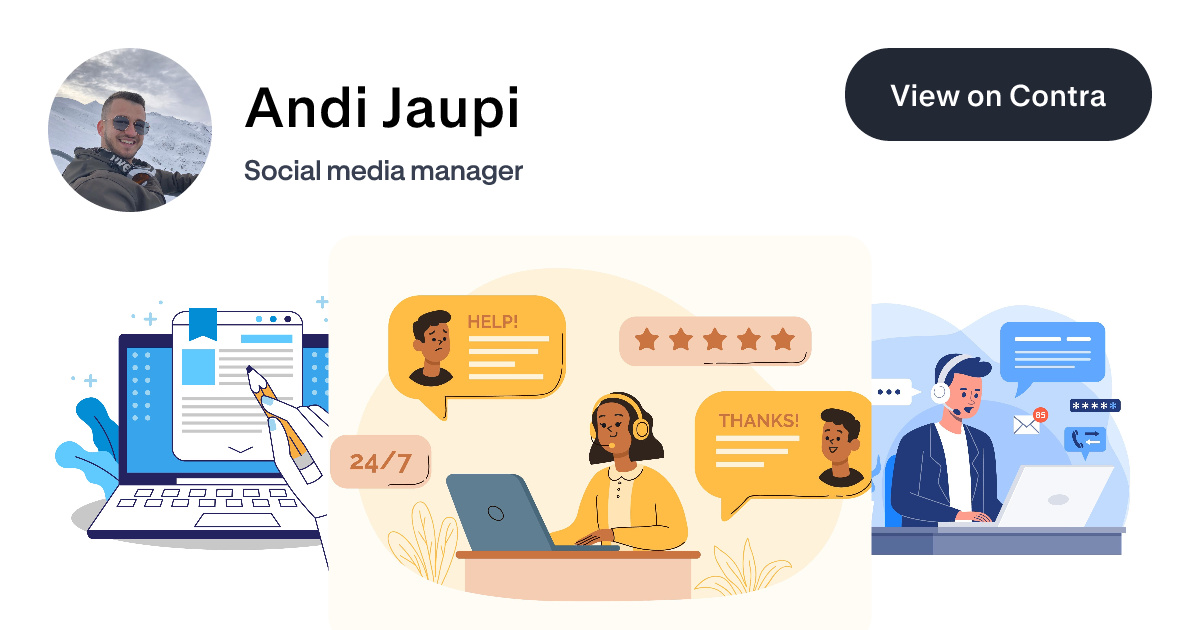 Andi Jaupi on Contra | Social media manager