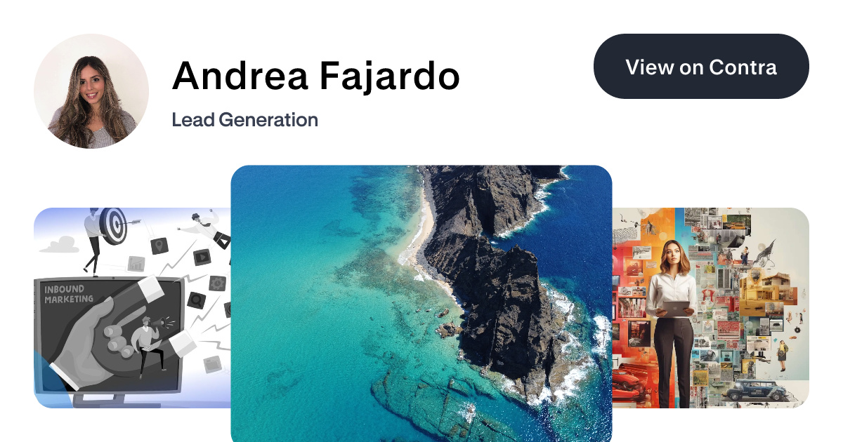 Andrea Fajardo on Contra | Lead Generation