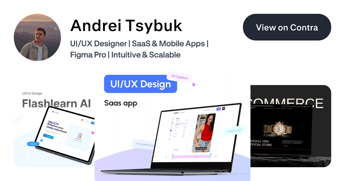 Andrei Tsybuk's Work | Contra