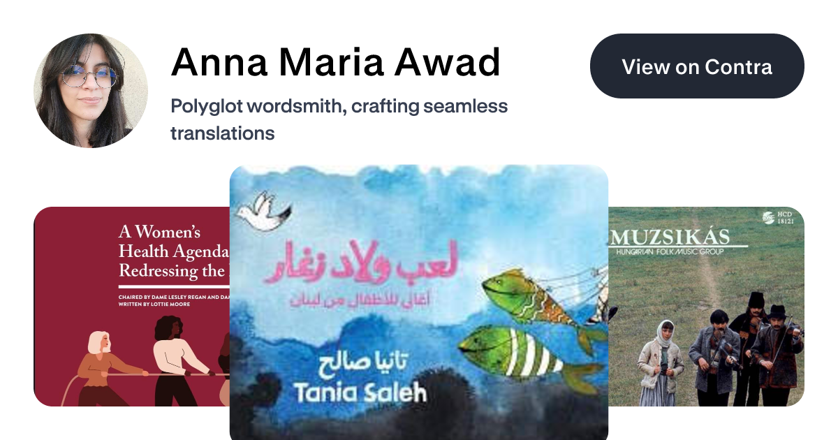 Anna Maria Awad on Contra