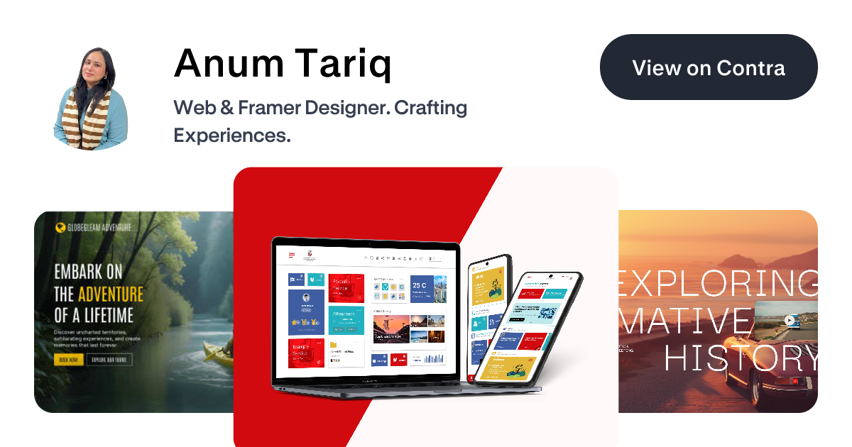 Anum Tariq - Visual Designer | Contra