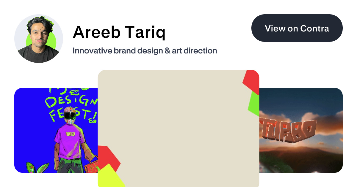 Areeb Tariq's Work | Contra