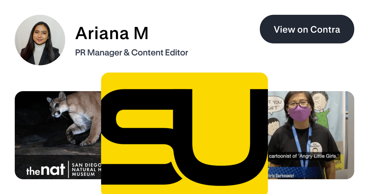 Ariana M on Contra | PR Manager & Content Editor