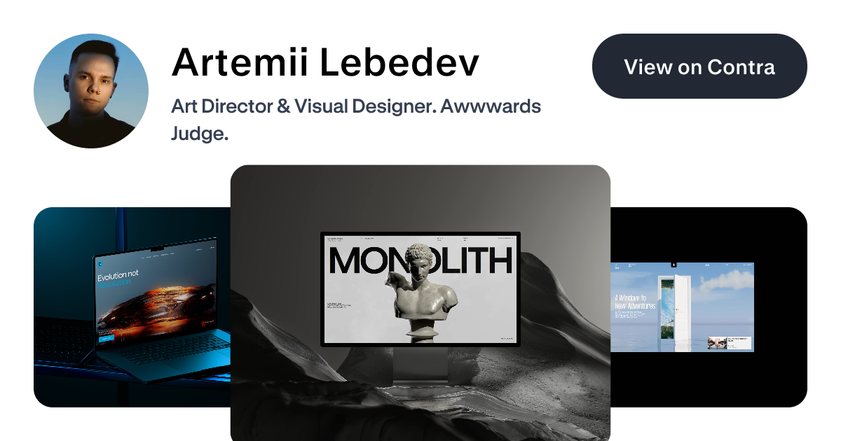 Artemii Lebedev on Contra