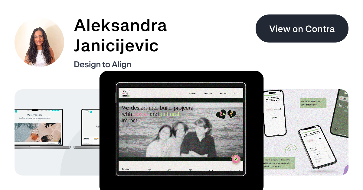 Aleksandra Janicijevic on Contra | Design with a purpose