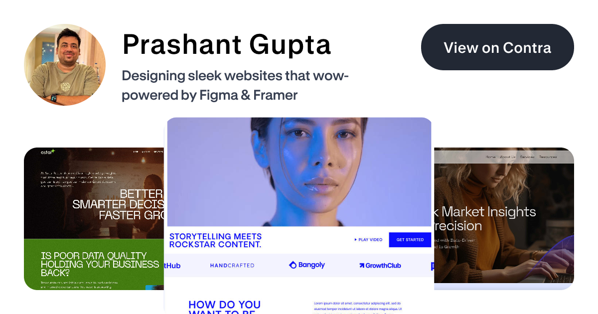 Prashant Gupta's Work | Contra