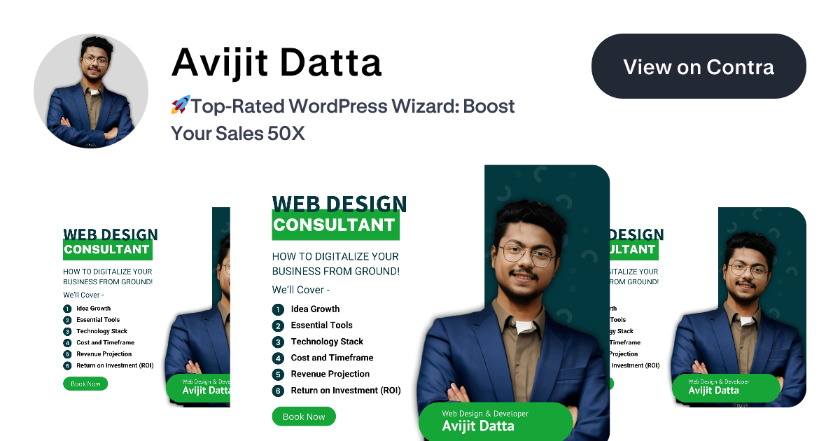 Avijit Datta - WordPress Developer | Contra