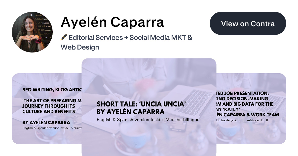 Ayelén Caparra's Work | Contra