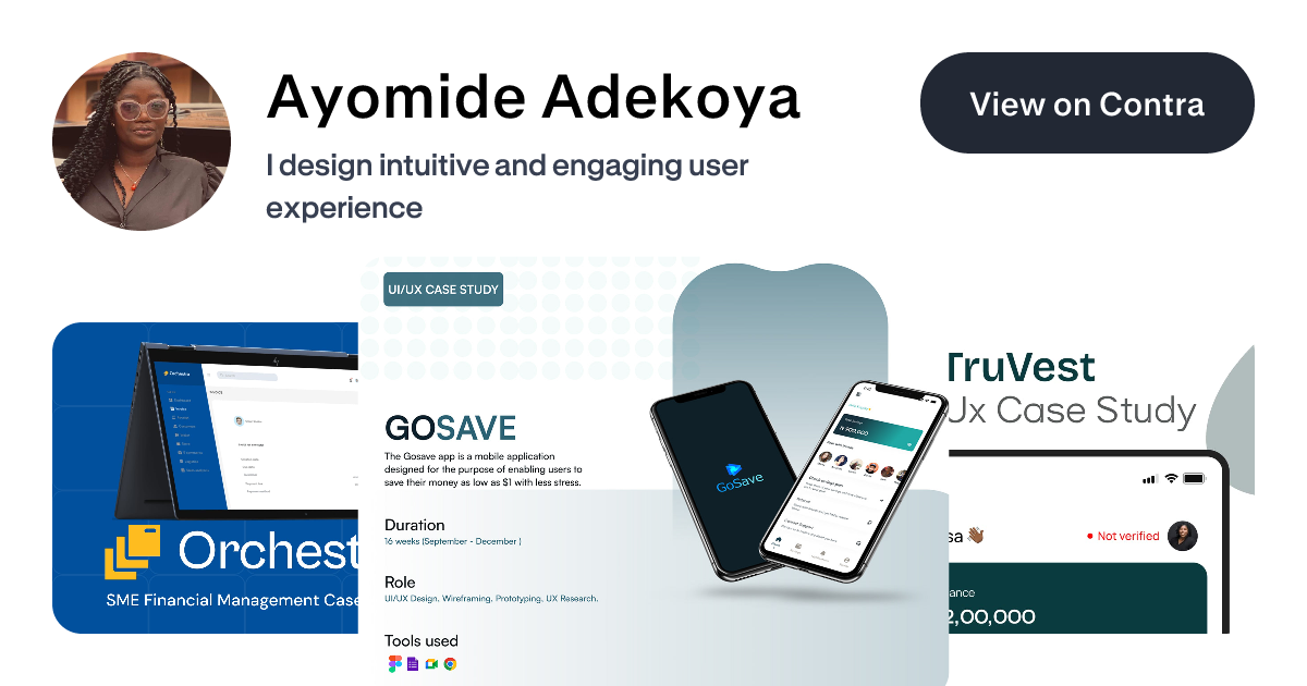 Ayomide Adekoya on Contra