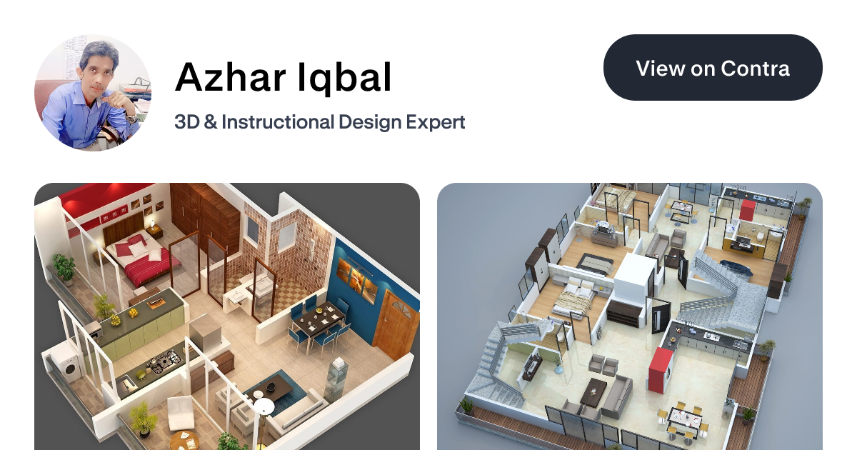 Azhar Iqbal on Contra | 3D & Instructional Design Expert