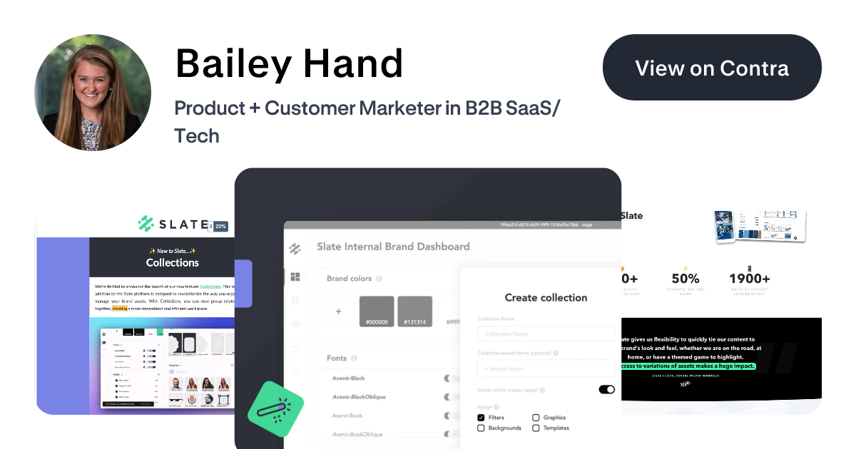 Bailey Hand's Work | Contra