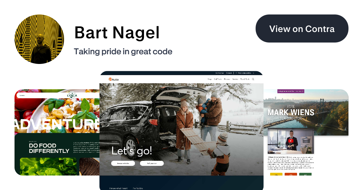 Bart Nagel on Contra | Taking pride in great code