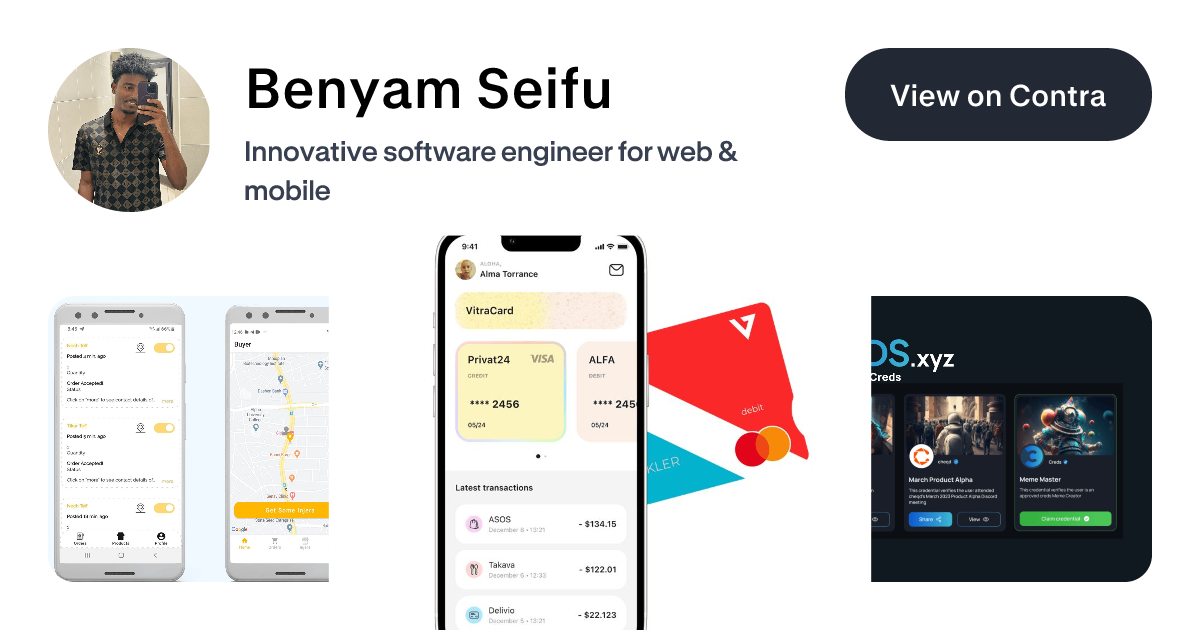 Benyam Seifu on Contra