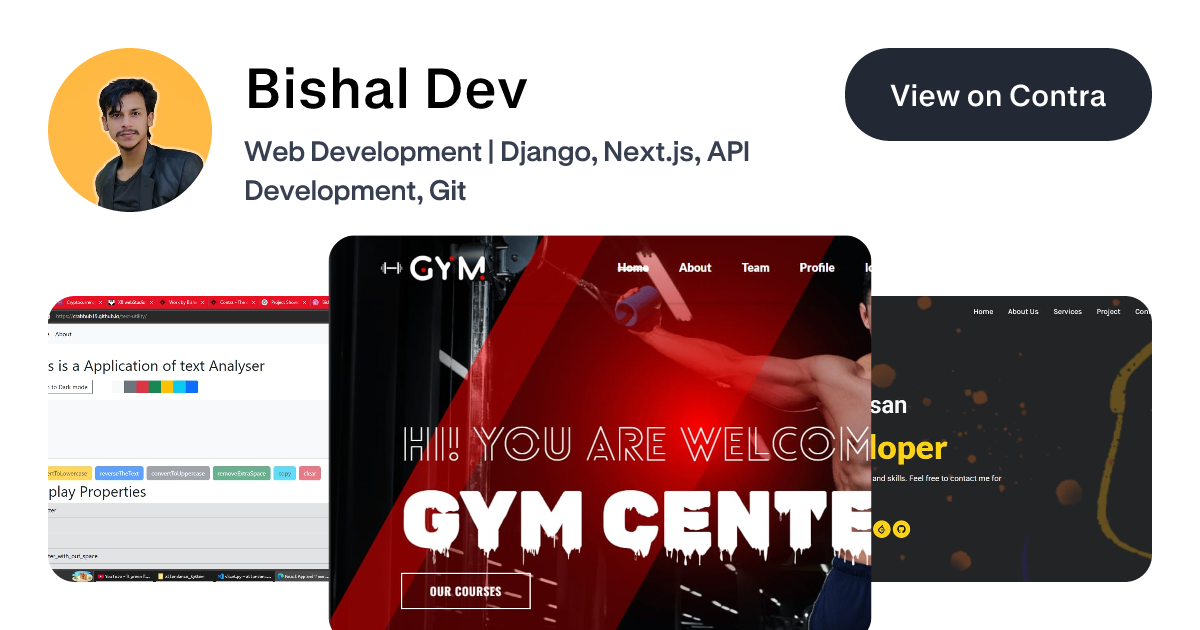 Bishal Dev on Contra