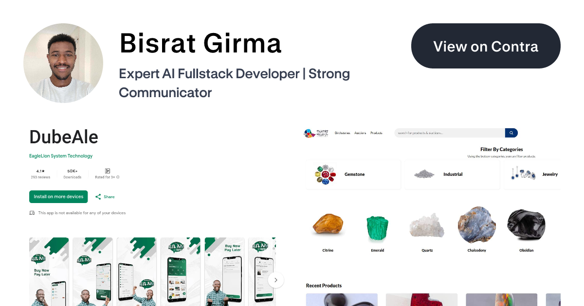 Bisrat Girma on Contra