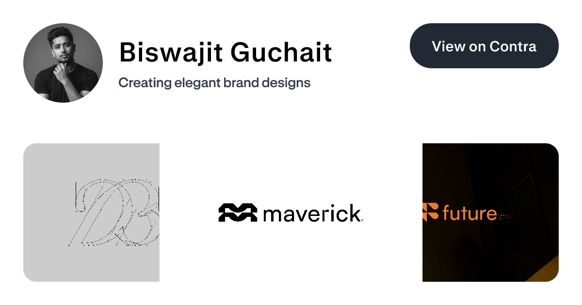 Biswajit Guchait on Contra | Creating elegant brand designs