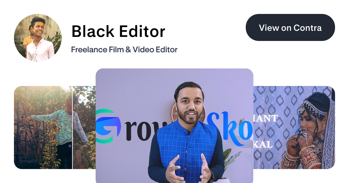 Black Editor on Contra | Freelance Film & Video Editor