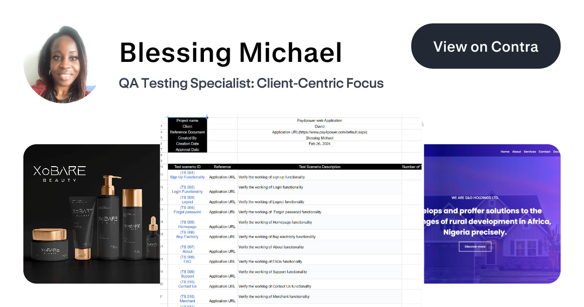 Blessing Michael on Contra